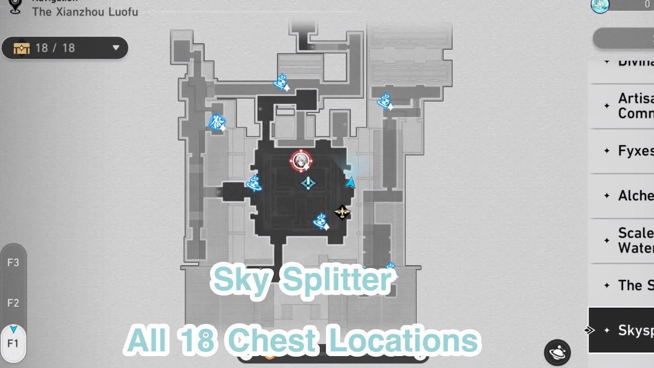 Honkai Star Rail | Skysplitter All 18 Chest Locations - YouTube