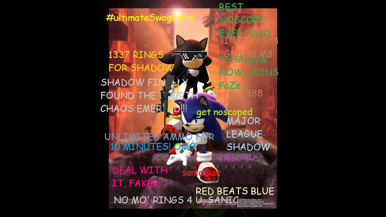 Shadow shoots Sonic for 10 minutes. - YouTube