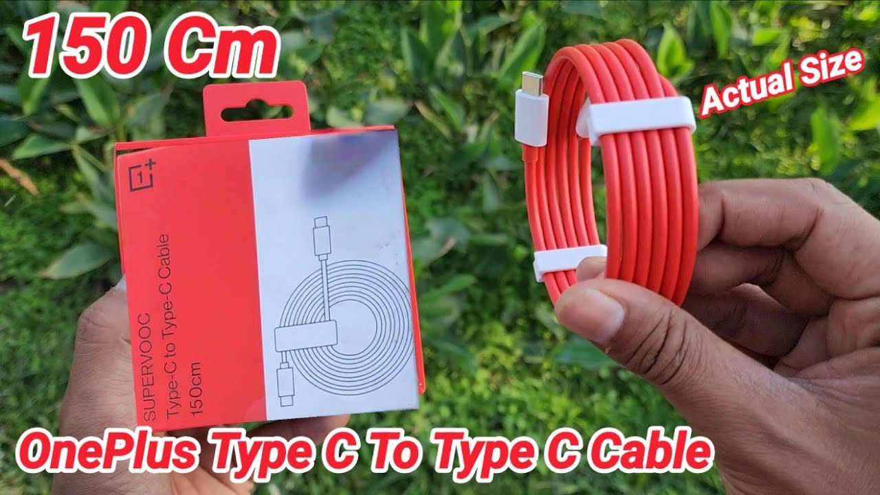 OnePlus 150cm Type c to Type c cable || Unboxing and Detailed Review ...