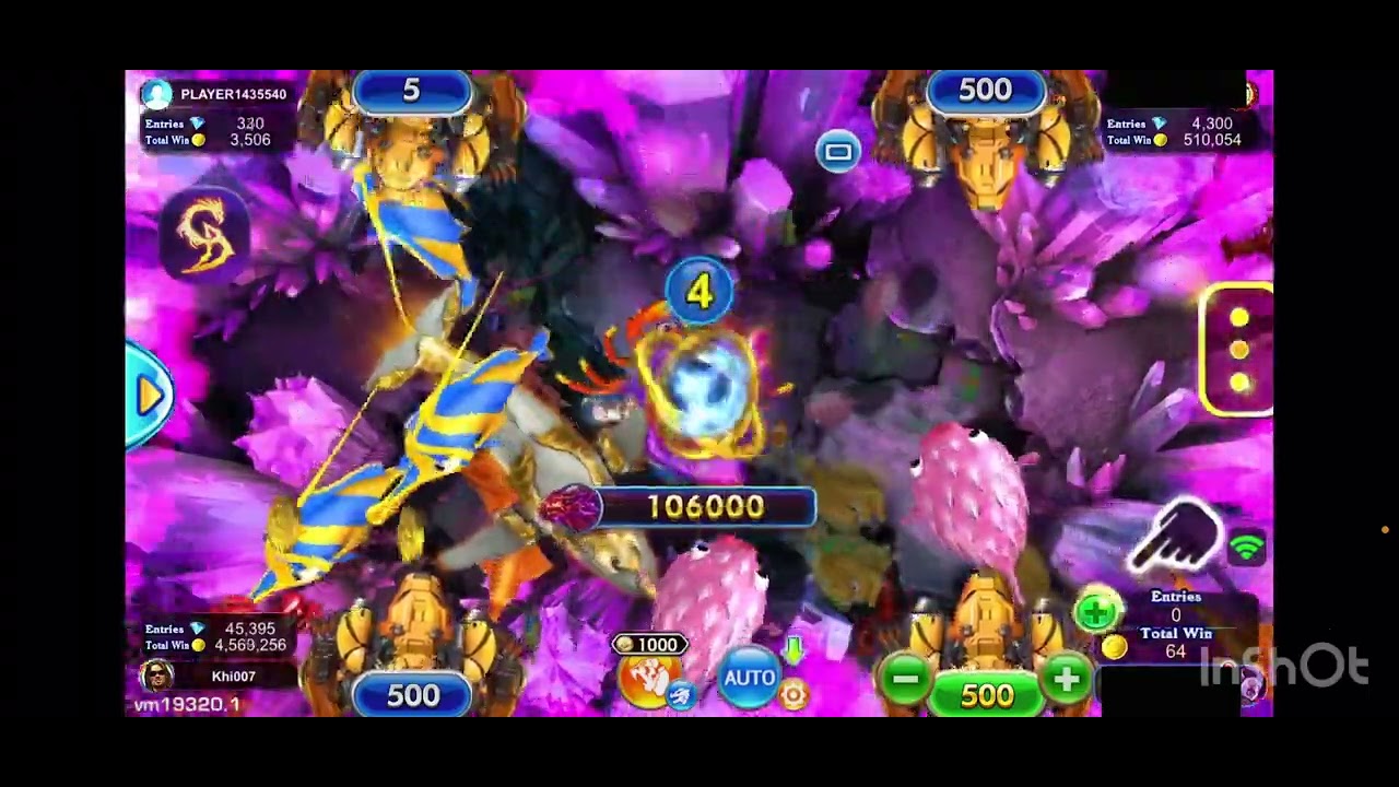 Golden dragon (fish table) 4 dollar a shot - YouTube