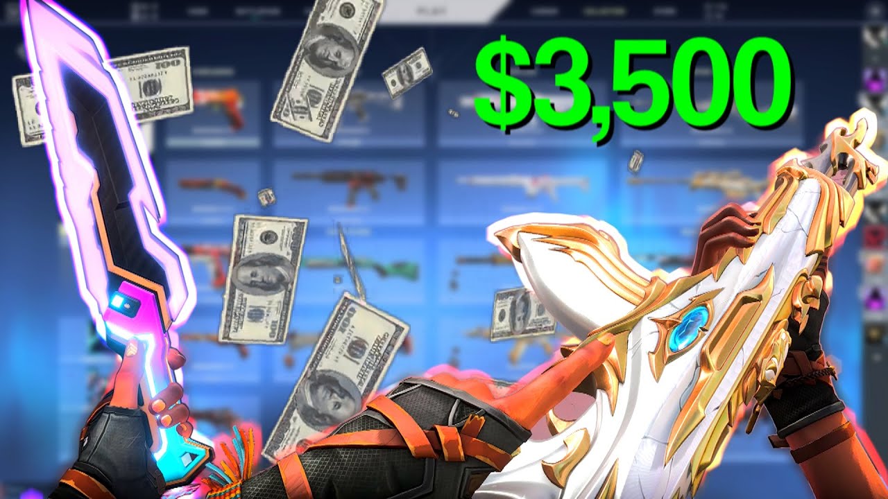 $3500 VALORANT COLLECTION SHOWCASE - YouTube
