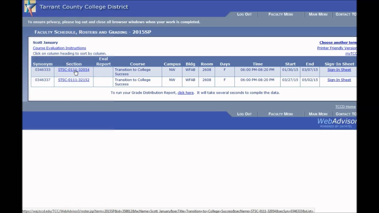 Access Your Attendance through WebAdvisor - YouTube