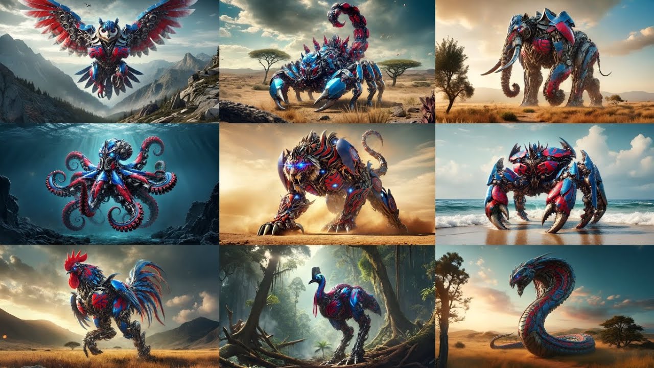 Incredible Animal Fusion Hybrid: Optimus Prime Hybrid with Animals From ...