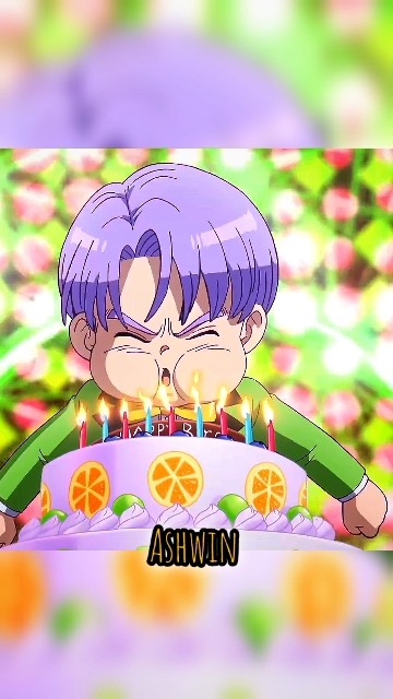 Trunks ka birthday 🎂 #goku #dragonballdaima #vegeta #trunks #shorts ...