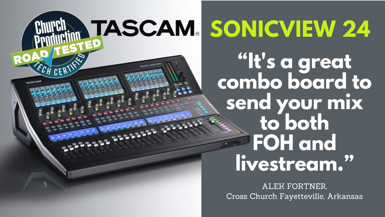 Tascam's SonicView 24XP: The Ideal Dual-Purpose Mixing Console for ...