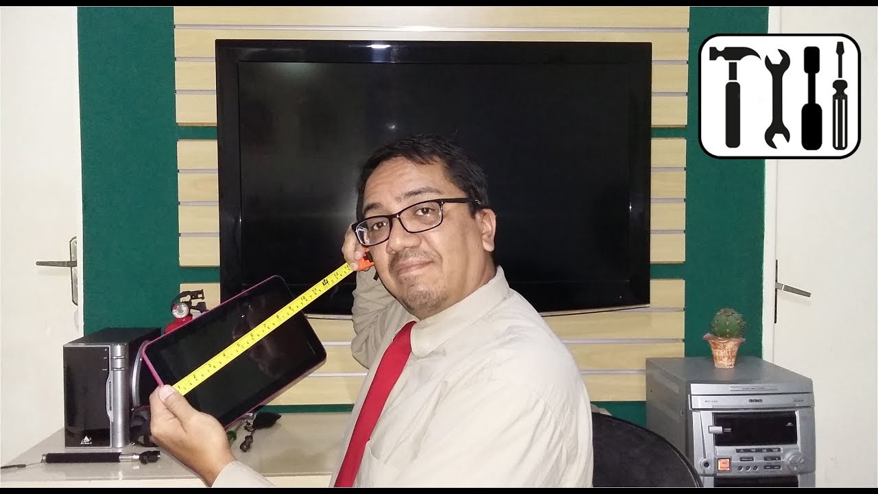 Como medir uma tela em polegadas - YouTube