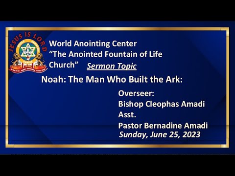 Sermon Topic - Noah: The Man Who Built The Ark - YouTube