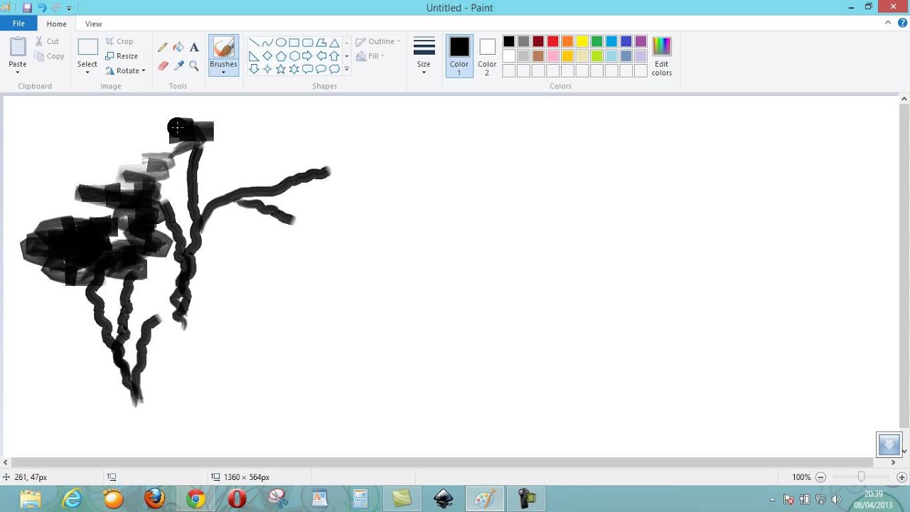 How to draw in paint - YouTube