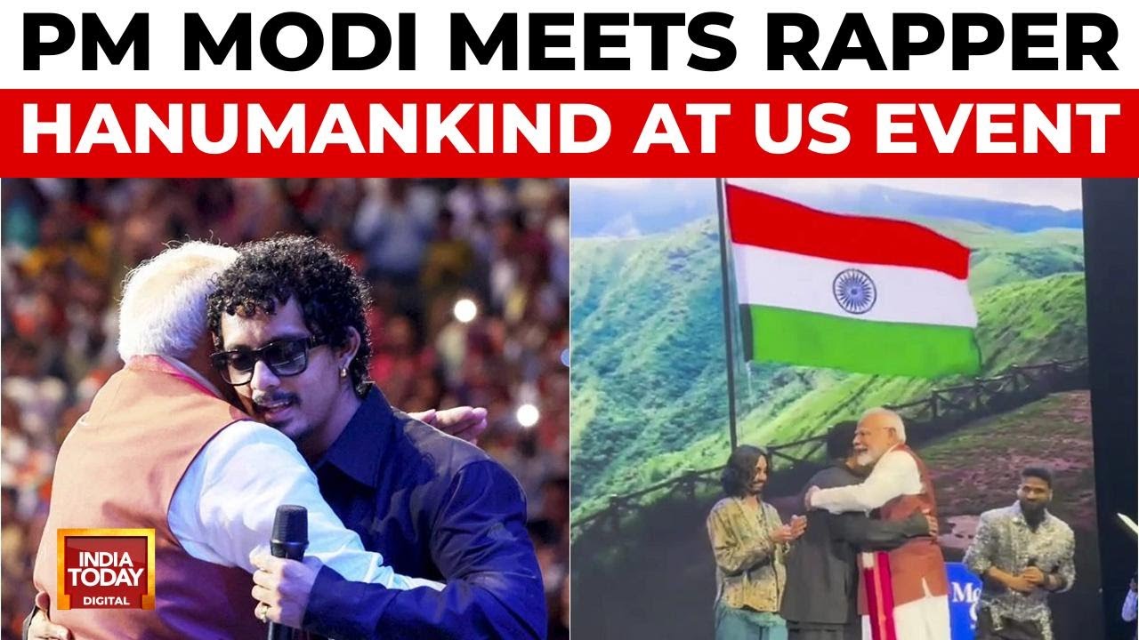 Famous Rapper Hanumankind Performs at Modi US Event, Meets PM | India ...