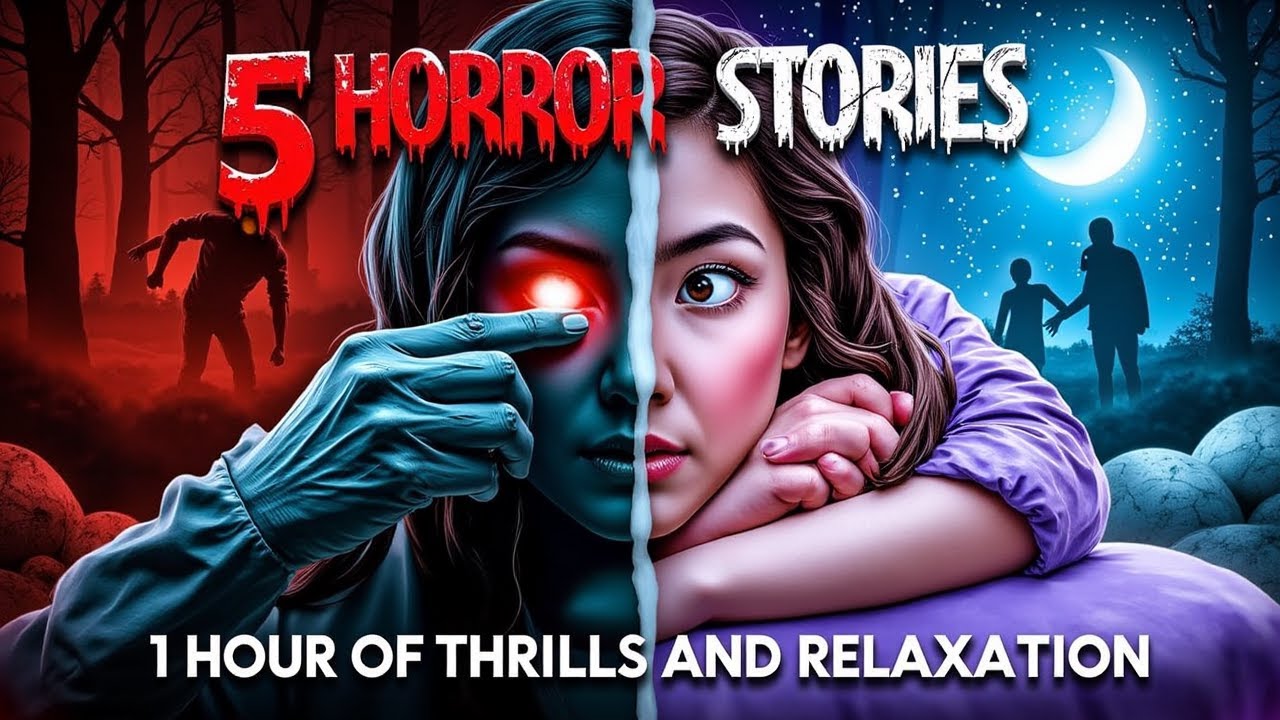 5 Ghost and Horror stories & 1 Hours of TRUE Black Screen Scary Stories ...