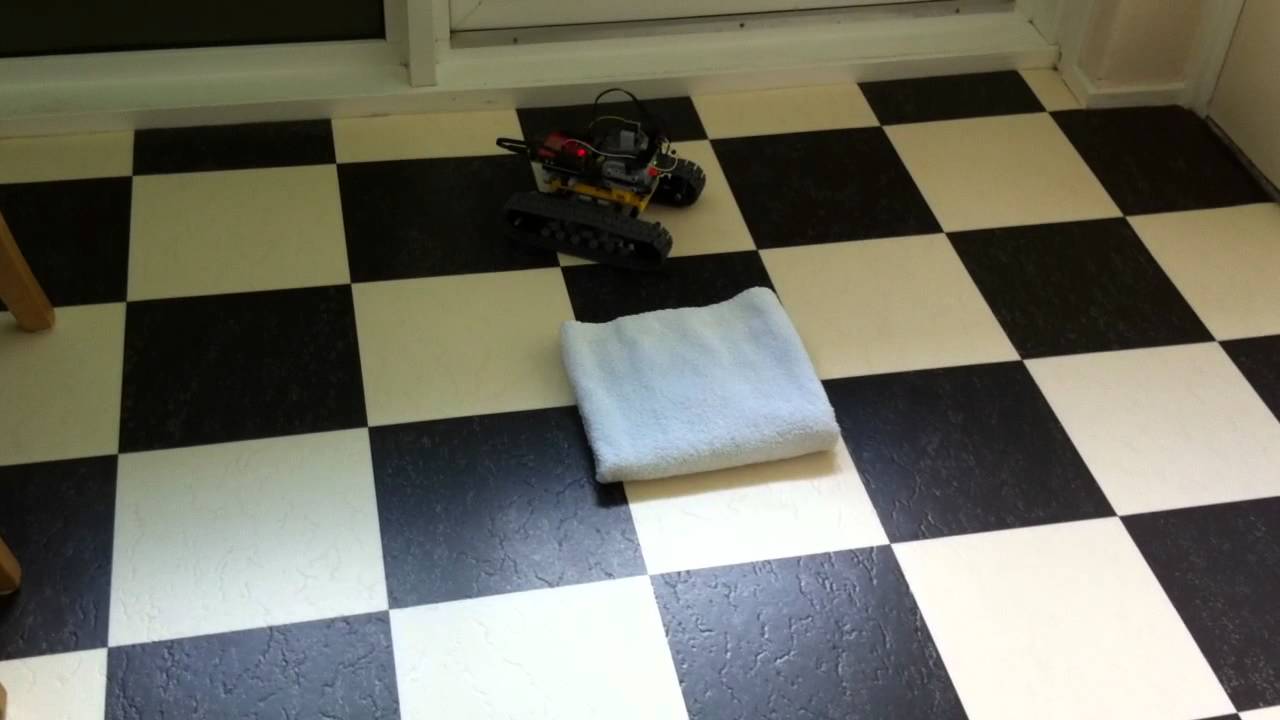 Arduino tank robot build from LEGO test drive - YouTube
