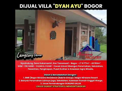 DIJUAL VILLA DYAH AYU BOGOR  (9.177m²)