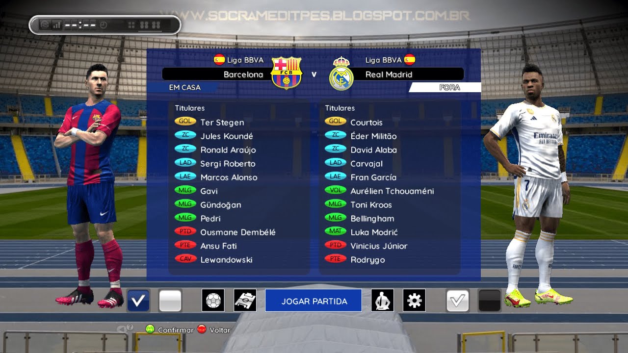 EL CLASSICO NO PES 2013 - REAL MADRID X BARCELONA - YouTube