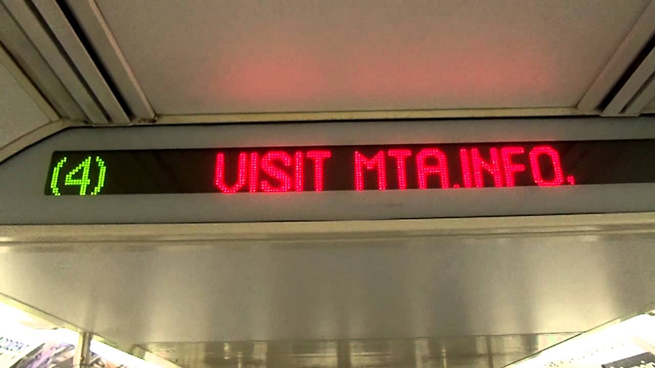 NYC Subway: R142A (4) Interior Destination Sign To 161st Street-Yankee ...