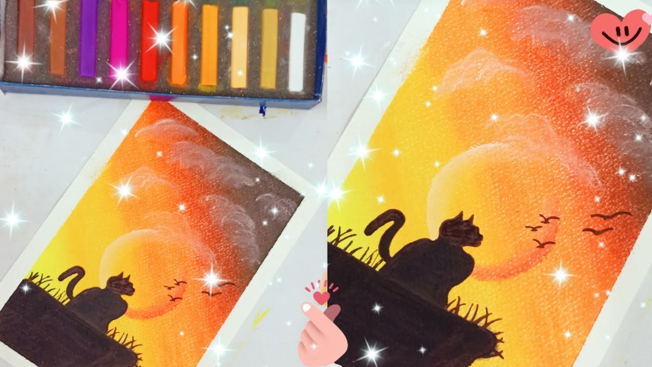 How to make soft pastel painting/poster for beginners easy way#trending ...