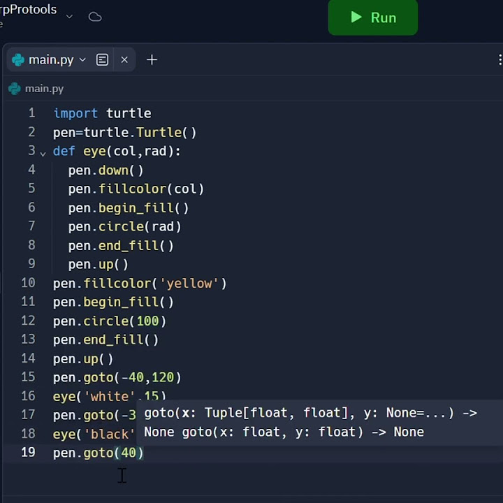 python source code with its amazing emoji output #python #coding #python emoji #turtle #code ...