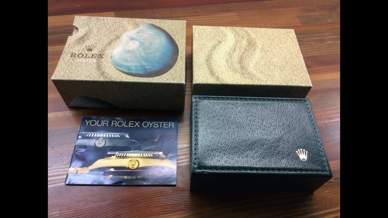 Rolex 16014 Vintage Shell Oyster Watch Box +Your Rolex Oyster Booklet ...