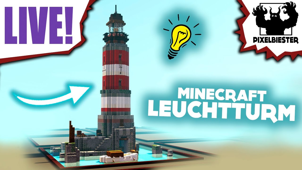 🔴LEUCHTTURM in Minecraft bauen / Livestream - YouTube
