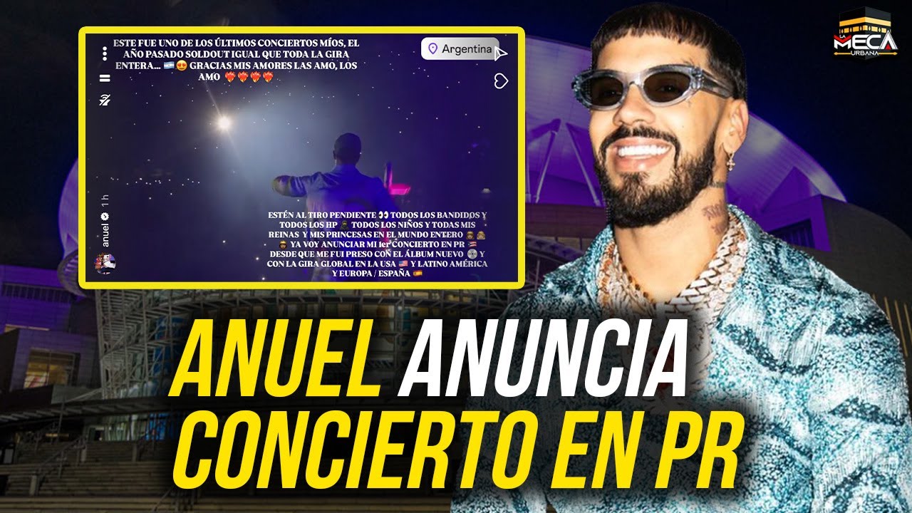 ANUEL AA ANUNCIA CONCIERTO EN PUERTO RICO ! - YouTube