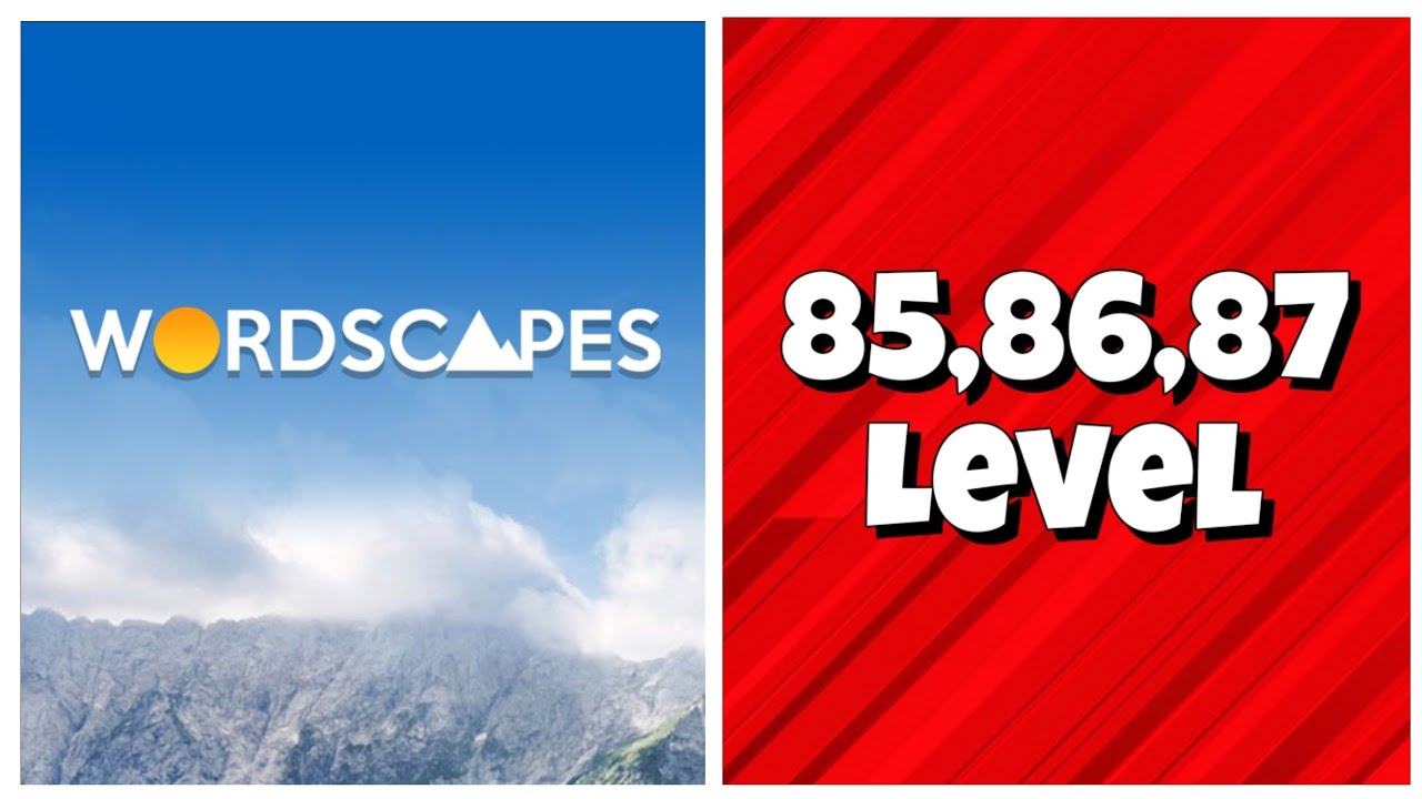 Wordscapes - 85,86,87 Level Answers - YouTube
