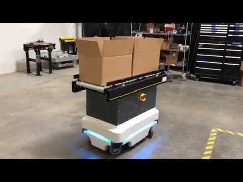 MiR Robot Conveyor Top - YouTube