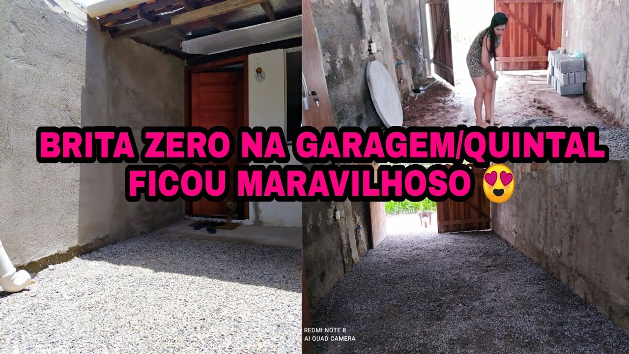 COLOCAMOS BRITA ZERO NA NOSSA GARAGEM / QUINTAL. FICOU ÓTIMO+ VANTAGEM ...