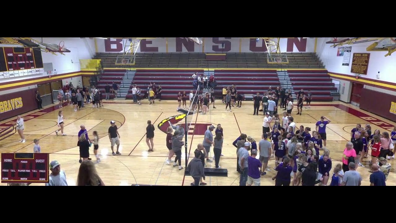 Benson High School vs Montevideo High School Womens Varsity Volleyball ...