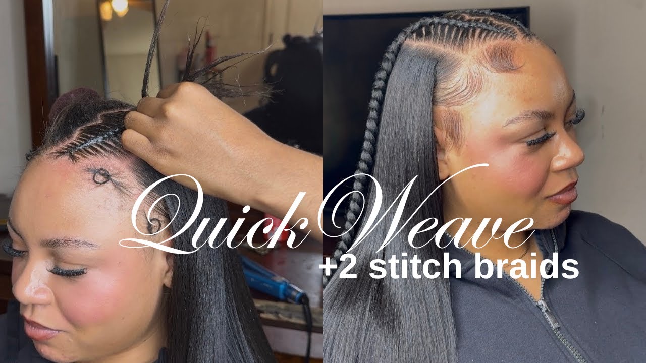 Quick Weave with 2 StitchBraids| MissMarie| - YouTube