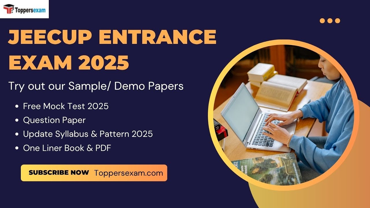 JEECUP ENTRANCE Free Mock Test 2025, Question Paper, Update Syllabus # ...