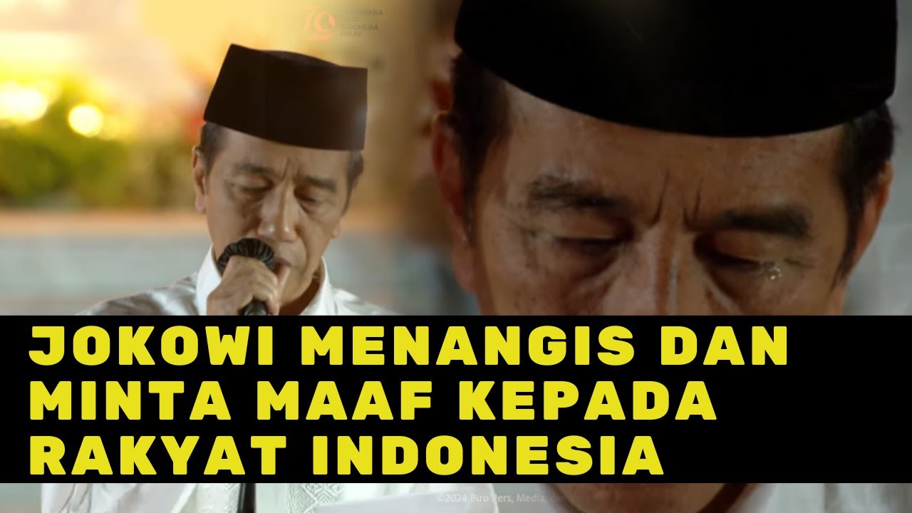 Detik2 Jokowi Menangis Hingga Minta Maaf di Zikir & Doa Kebangsaan ...