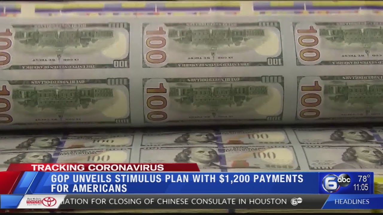 GOP unveils stimulus plans with $1,200 payments for Americans - YouTube