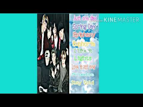 BTS chipmunk version songs playlist#bangtan seonyeondan