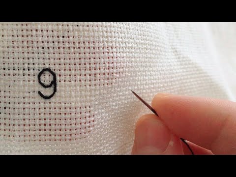 ETAMİN TAKVİME 9 RAKAMINI İŞLEME | AŞK /DOĞUM PANOSU İÇİN TAKVİM NASIL YAPILIR | Crosstitch