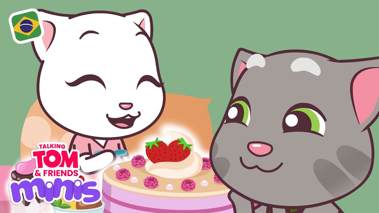 🧁 Episódios Deliciosos! 😋 Coletânea de Talking Tom & Friends Minis ...