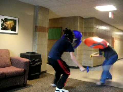 Nerf N-force sword fight 1 - YouTube