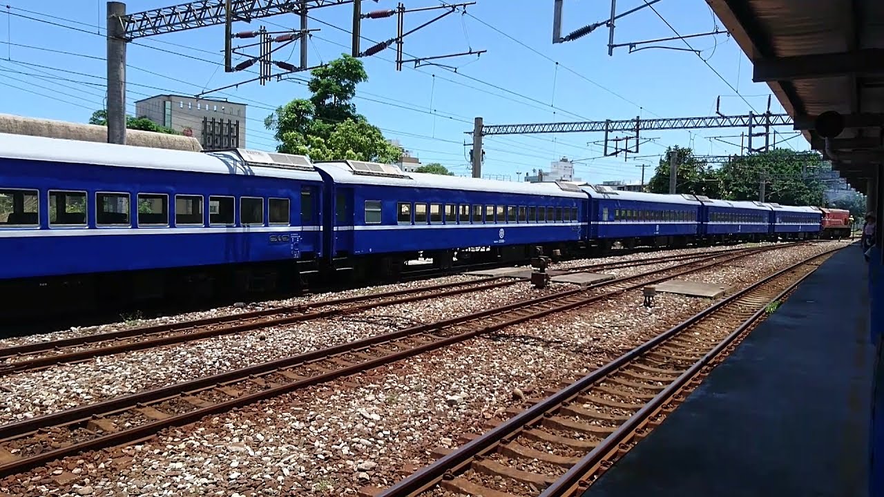 20170609 臺鐵TRA 5968次專列(R100) 花蓮站 回送入庫 - YouTube