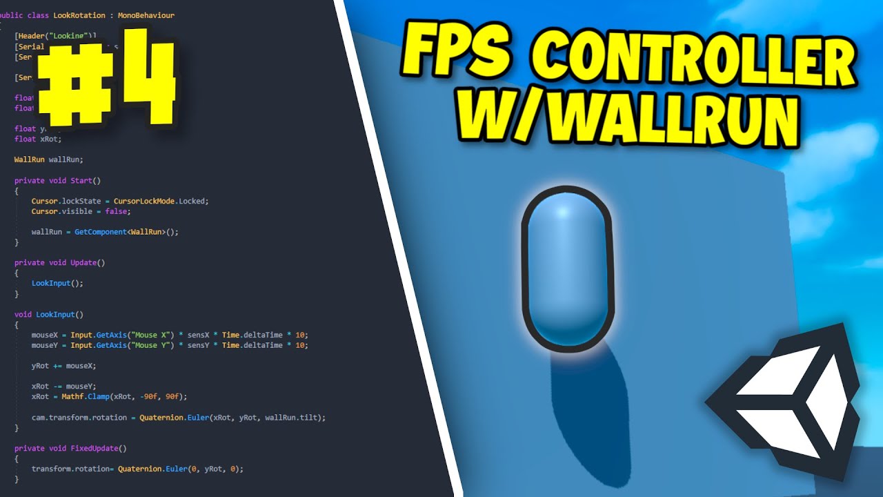 Rigidbody FPS Movement Tutorial #4 | Wall Run Detection + IMPROVEMENTS ...