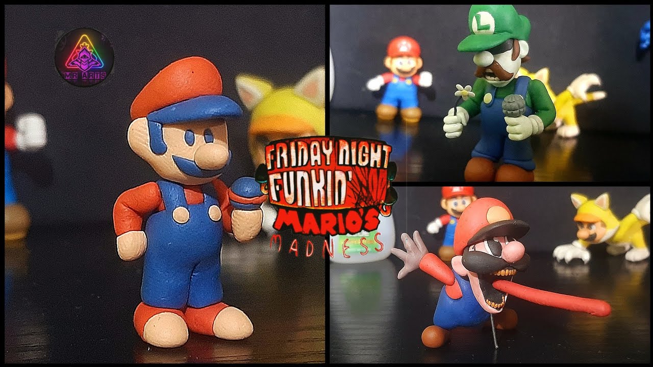 [FNF] Creando! Personajes de Mario's Madness V2 En Plastilina [FNF MODS ...