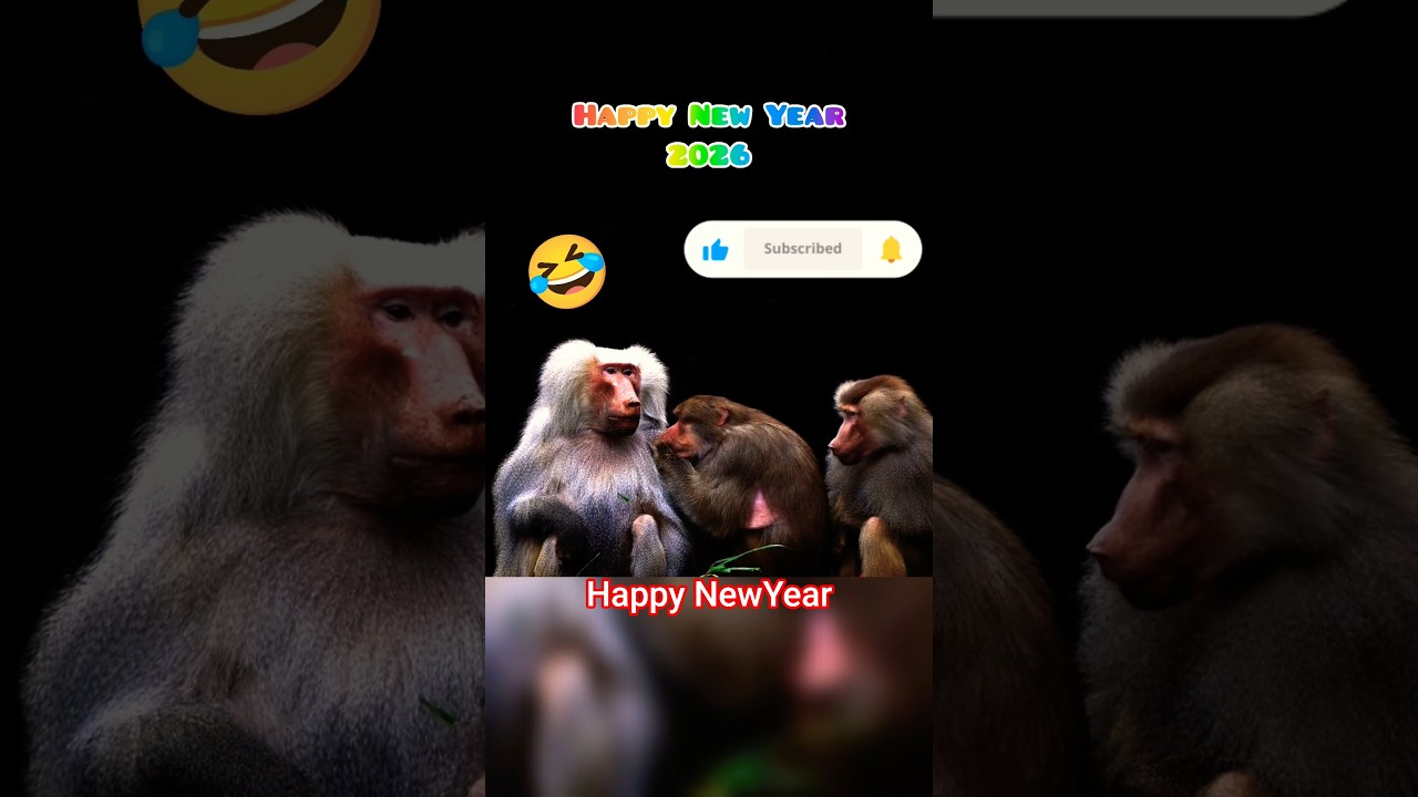 Happy New Year 😜🤣 #funny #comedy #shortsfeed #animalvoiceover # ...