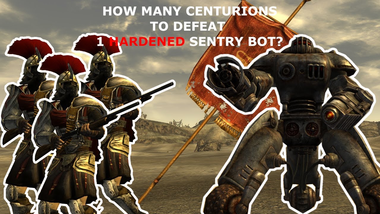How Many Centurions to DEFEAT 1 HARDENED Sentry Bot? | Fallout npc ...