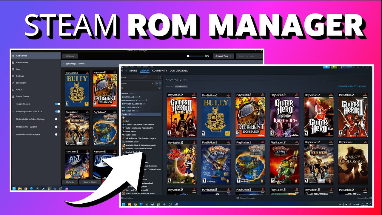 Steam Rom Manager 2025 Crash Course - Manual Scraper Setup - YouTube