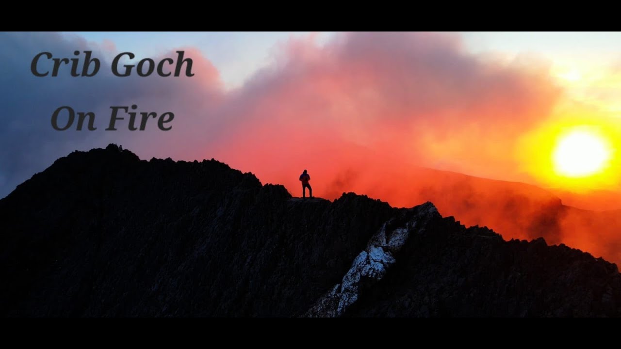Crib Goch on Fire 4k - YouTube