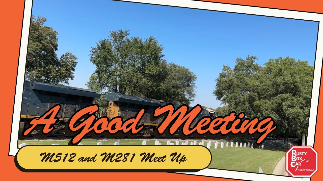 CSX Freight Trains M512 and M281 Meet at Nashville National Cemetery ...