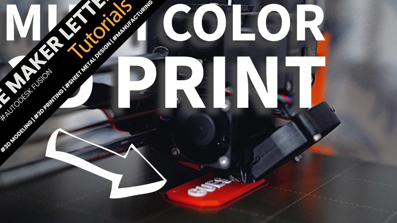 Multi Color 3D Print on Prusa i3 MK3S+ - YouTube