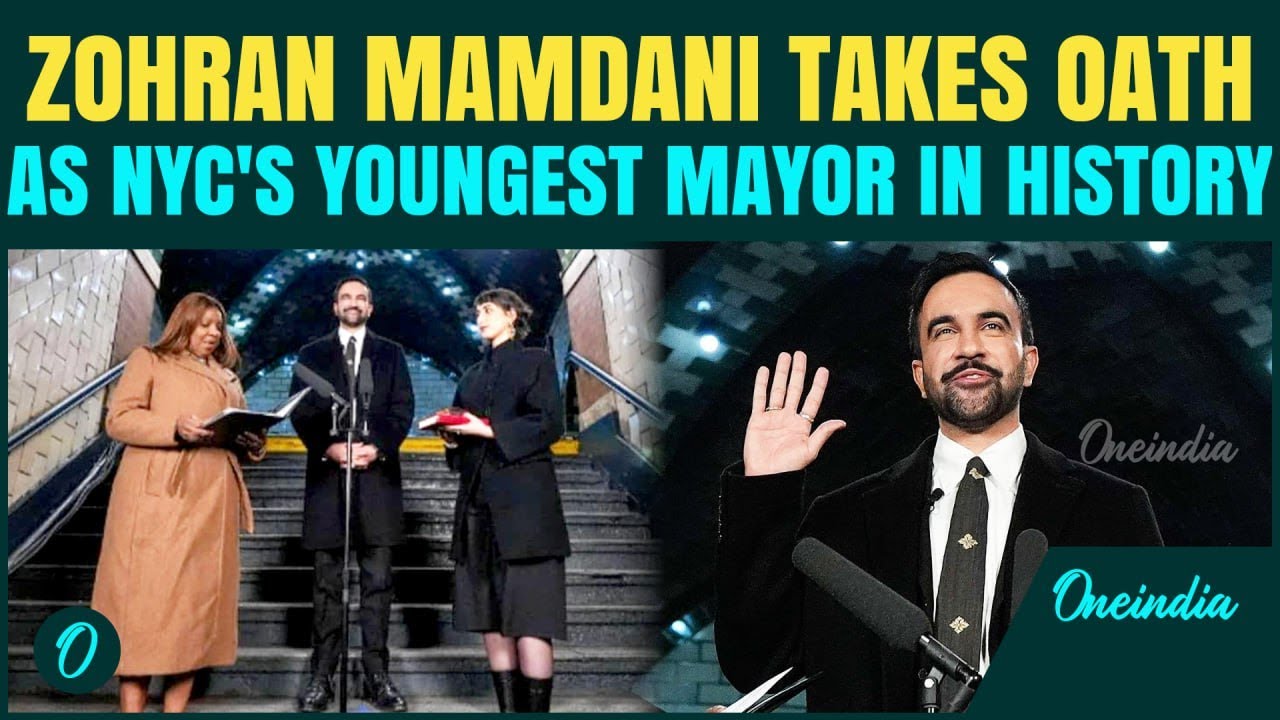 NYC Mayor Swearing-In Ceremony FULL VIDEO: Zohran Mamdani Sworn In as ...