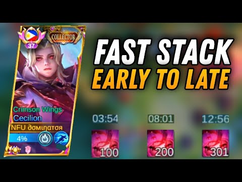 Cecilion Gameplay, Fast Stack Early To Late, Cecilion Best Build 2023 | #mlbb #fyp #foryou # ...