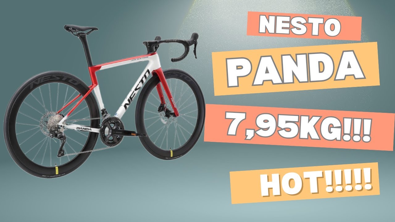 Siêu Phẩm xe đạp đua Nesto Panda - 7,95 KG - SIÊU NHẸ! - YouTube