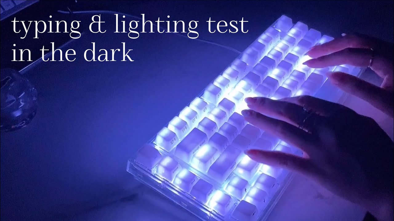 typing & lighting test │ yunzii x75 rgb lightning - YouTube