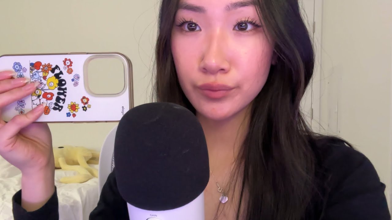 ASMR tapping, scratching, textures, whispering - YouTube