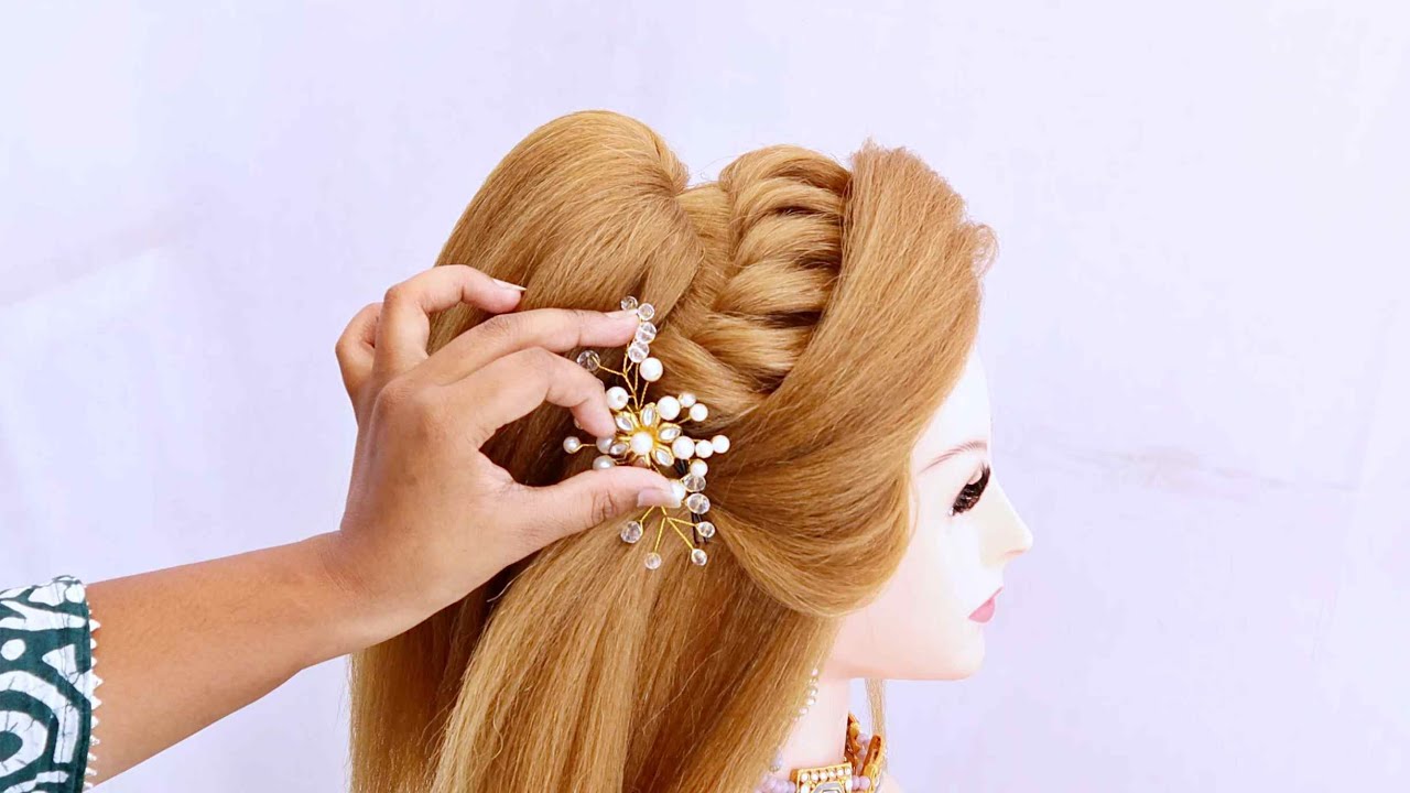 Stylish Hairstyle For Engagement | Latest Trendy Open Hair Hairstyle ...